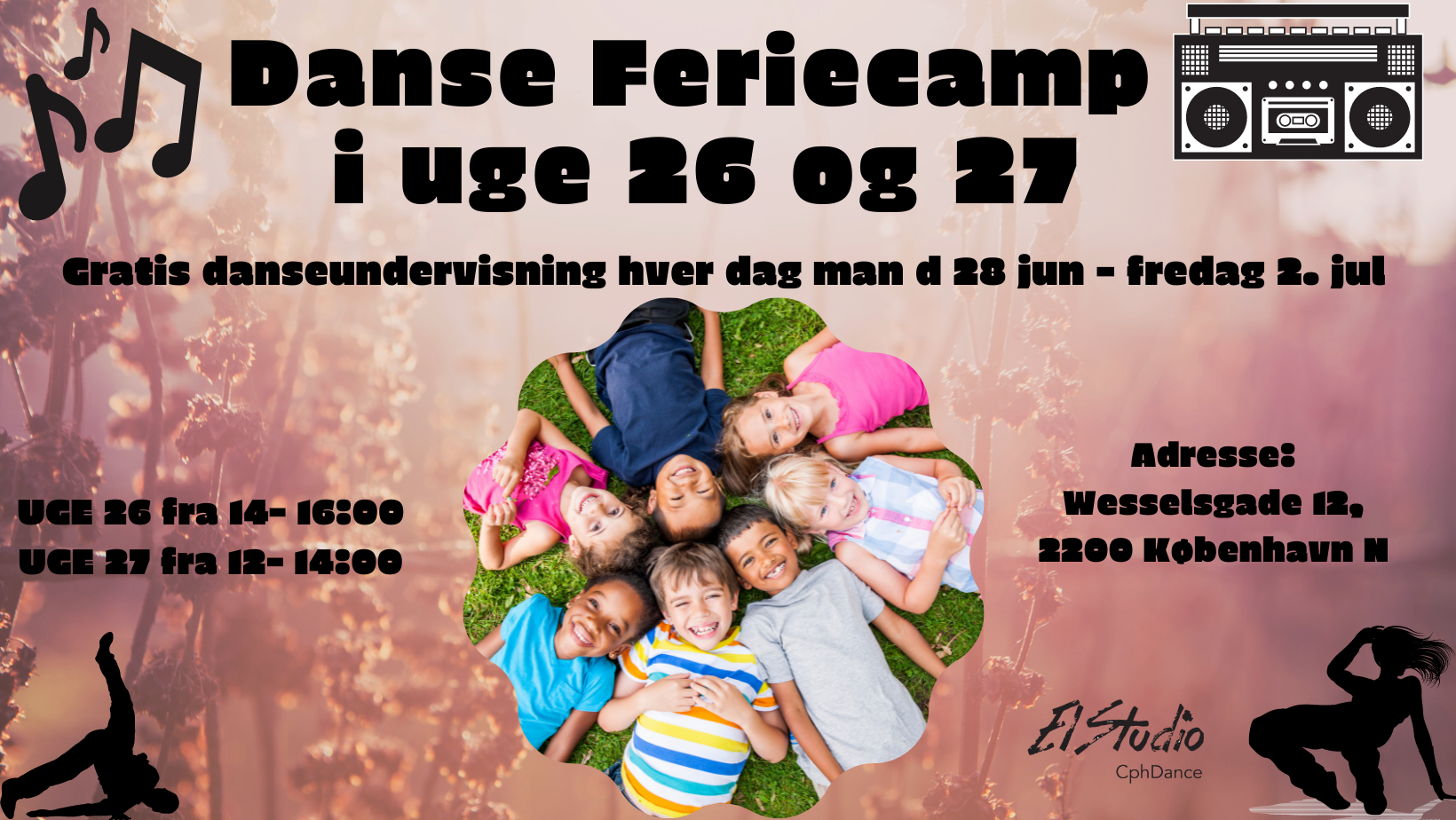 GRATIS! Kom og vær med til Danse FerieCamp i uge 26 og 27 | ElStudio.dk